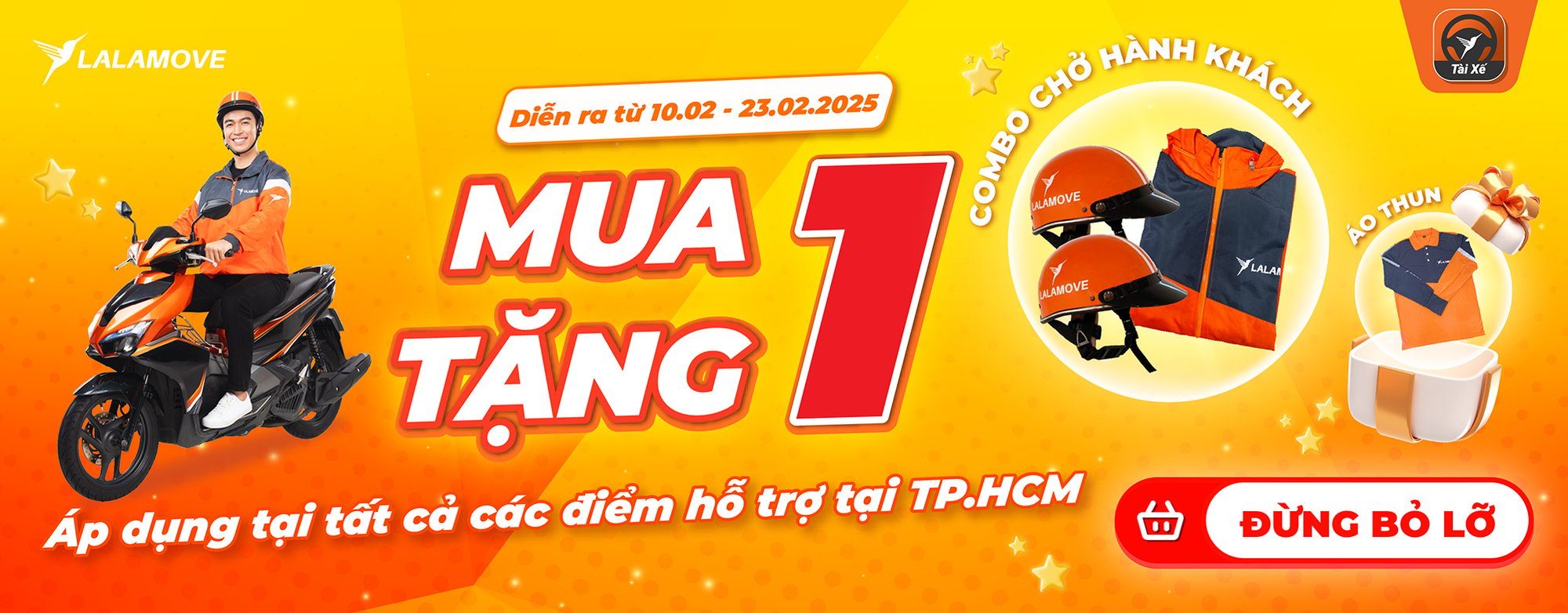 Khuyến mãi | Mua 1 Tặng 1 Đồng Phục Lalamove